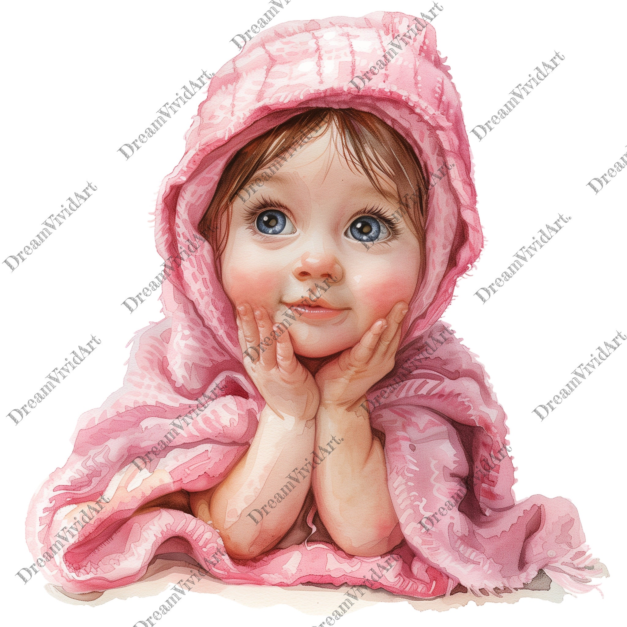 6 Cute Baby Girls Clipart, Cute Baby Girls PNG, Baby Girls Printable ...