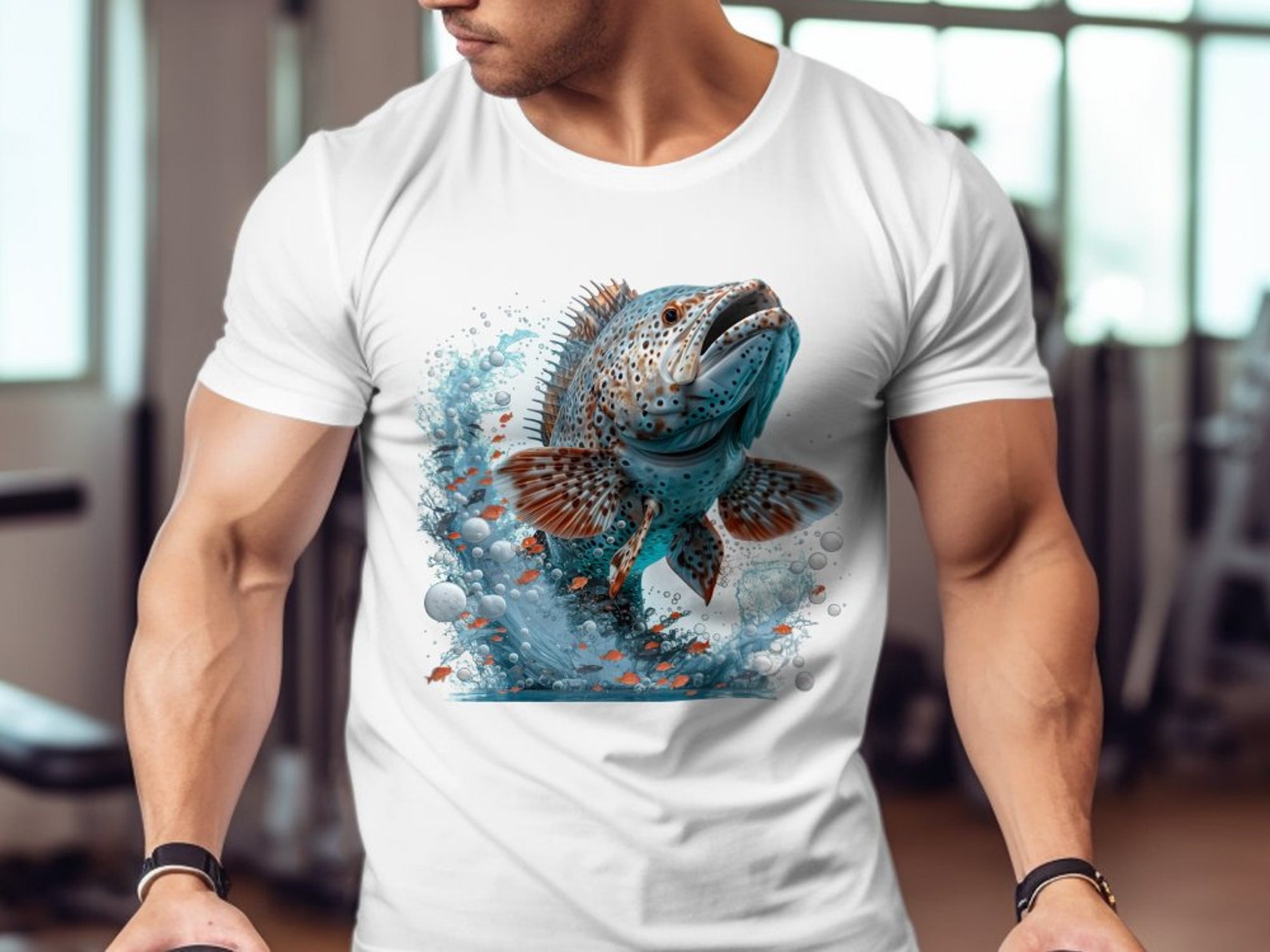 6 Grouper Fish Clipart, Grouper Fish Clipart PNG, Fishing, Digital ...