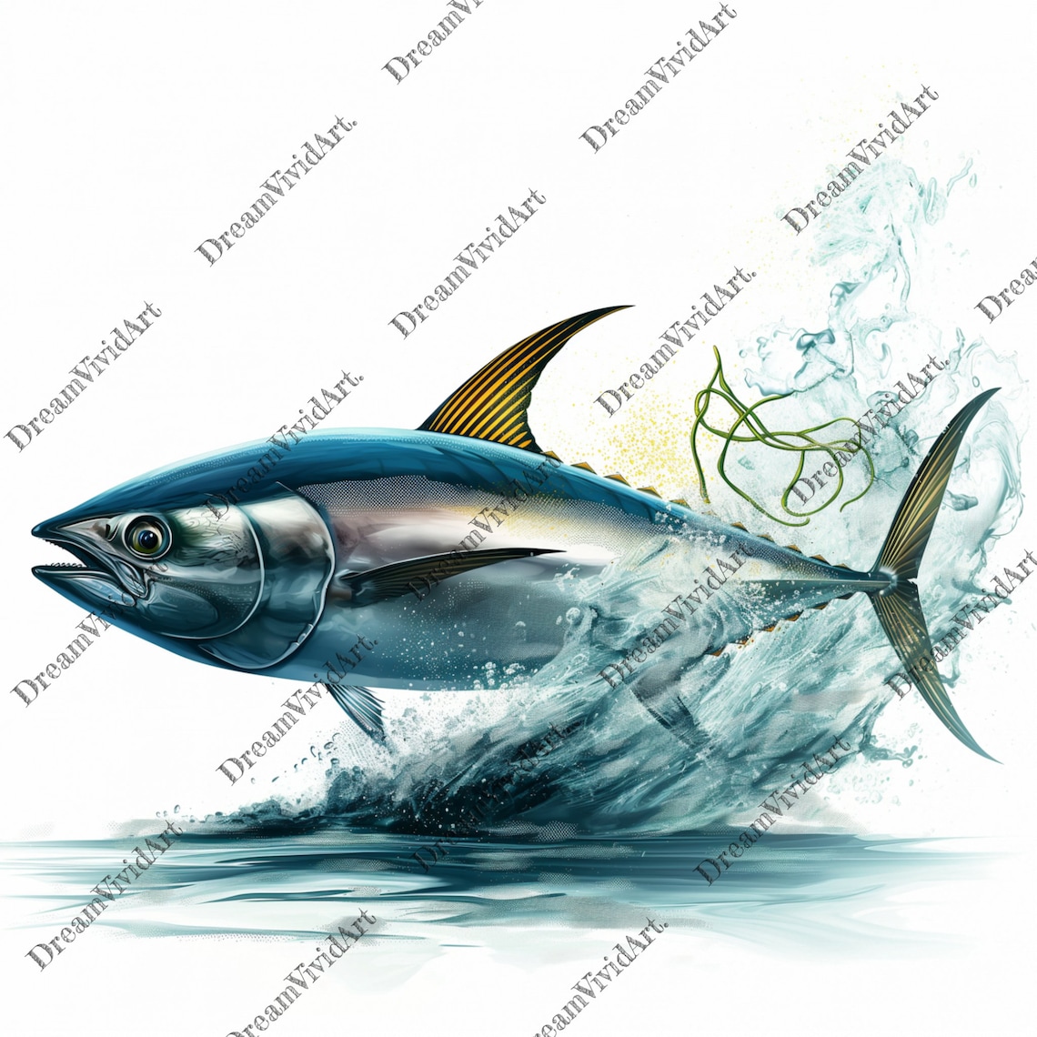 6 Tuna Fish Clipart, Tuna Clipart PNG, Fishing, Digital Graphic ...