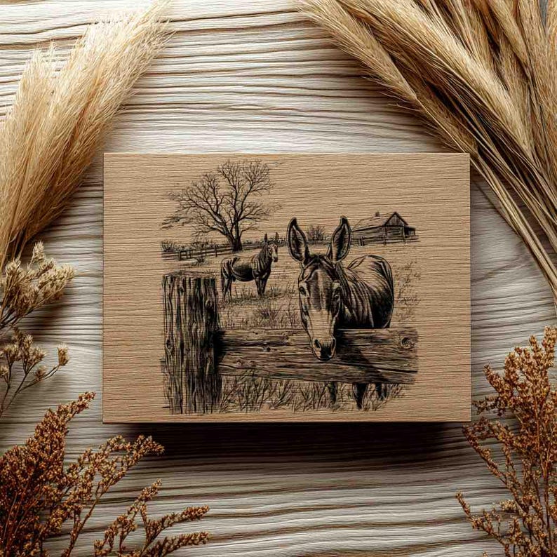 Bundle 4 Mules, Vector for Design on Wood, T-shirts, Slate, Canvas ...