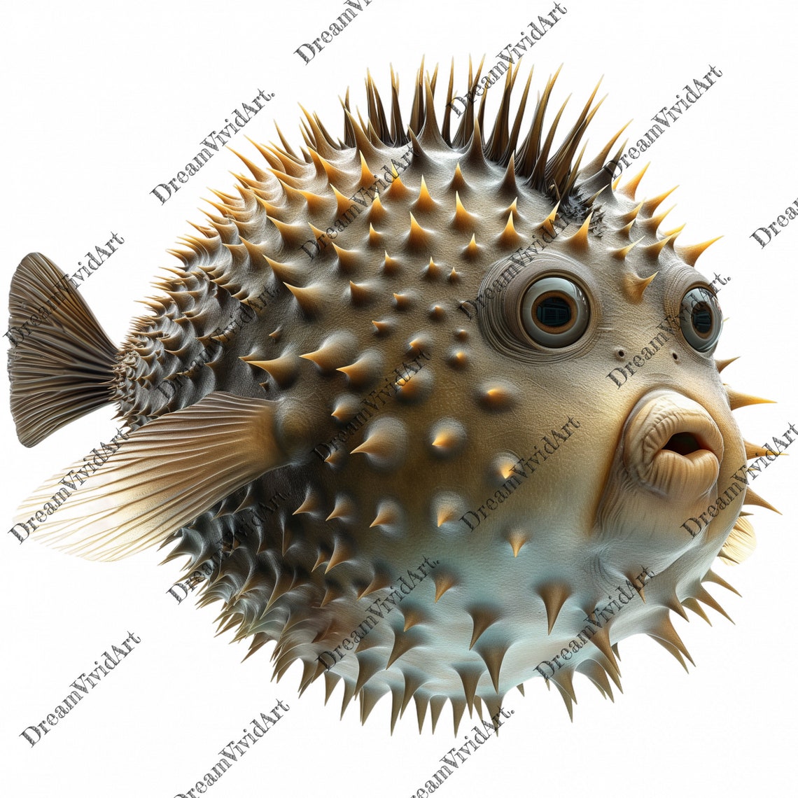 6 Pufferfish Clipart, Fancy Fish PNG, Digital Graphic, Instant Download ...