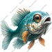 6 Fancy Fish Clipart, Fancy Fish PNG, Digital Graphic, Instant Download ...