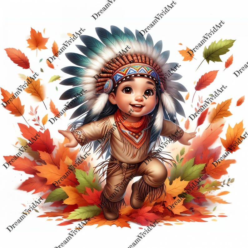 6 Native American Boy Clipart, Autumn Clipart, Indian Boy Clip Art ...