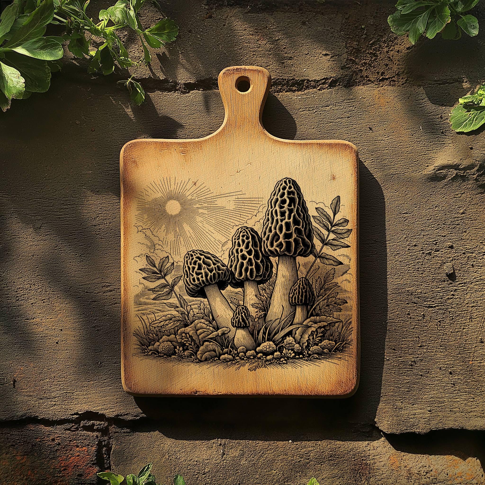 Bundle 4 Mushrooms Vector for Design on Wood, T-shirts, Slate, Canvas ...