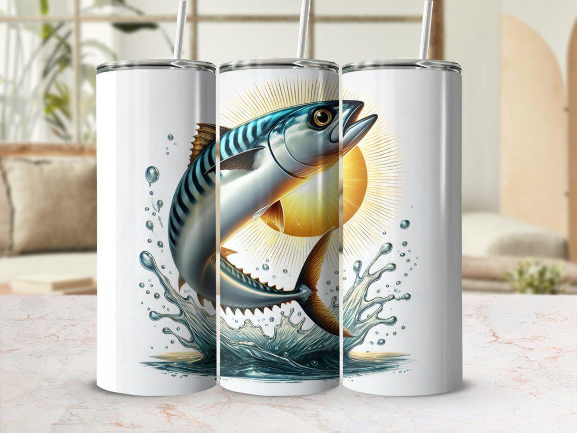 6 Mackerel Fish Clipart, Mackerel Clipart PNG, Fishing, Digital Graphic ...