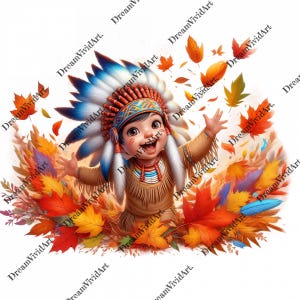 6 Native American Boy Clipart, Autumn Clipart, Indian Boy Clip Art ...