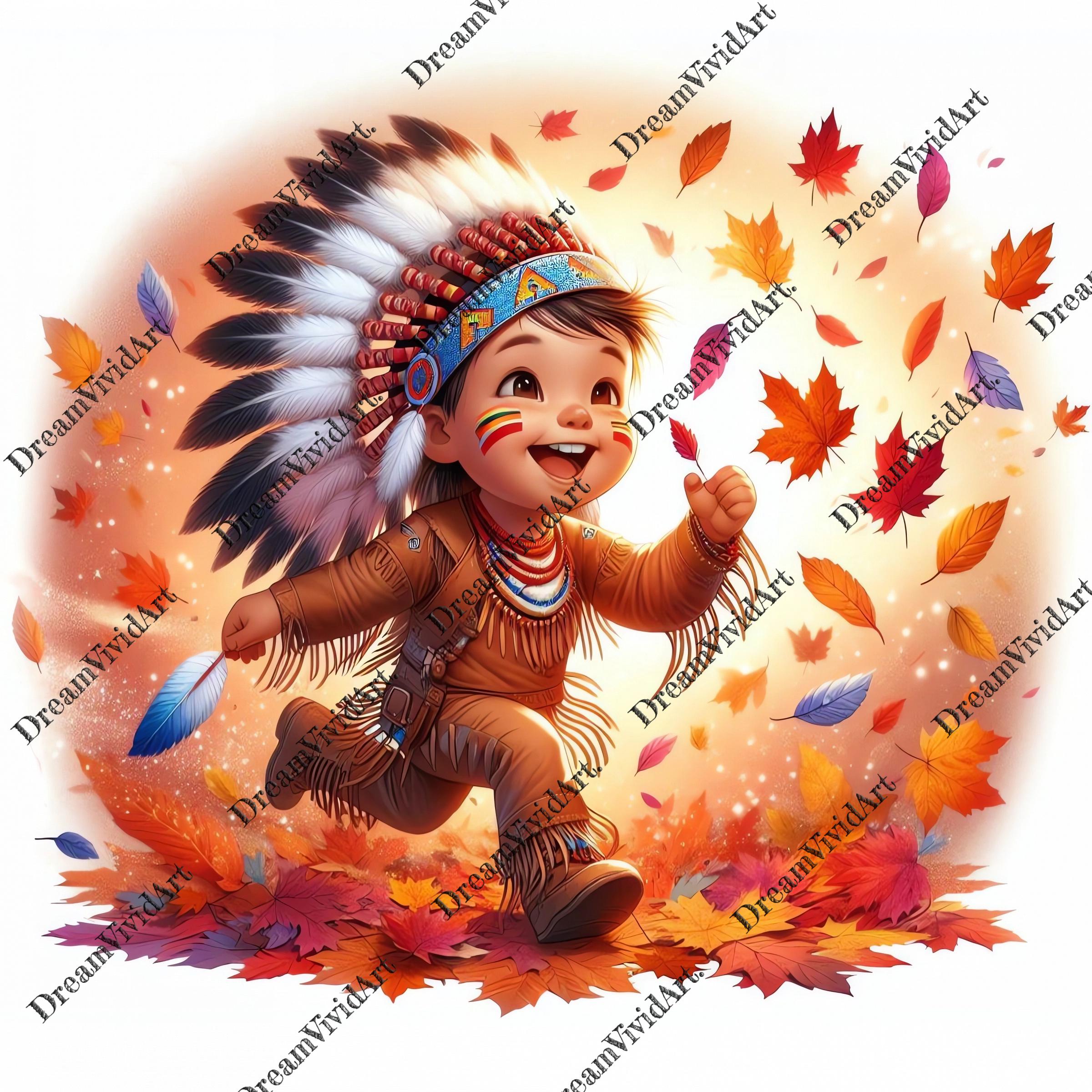 6 Native American Boy Clipart, Autumn Clipart, Indian Boy Clip Art ...