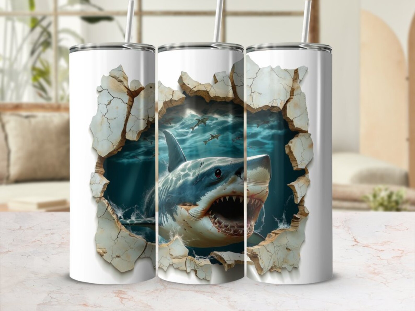 6 Shark Clipart, Shark PNG, Shark in Water, Sublimation Shark Printable ...