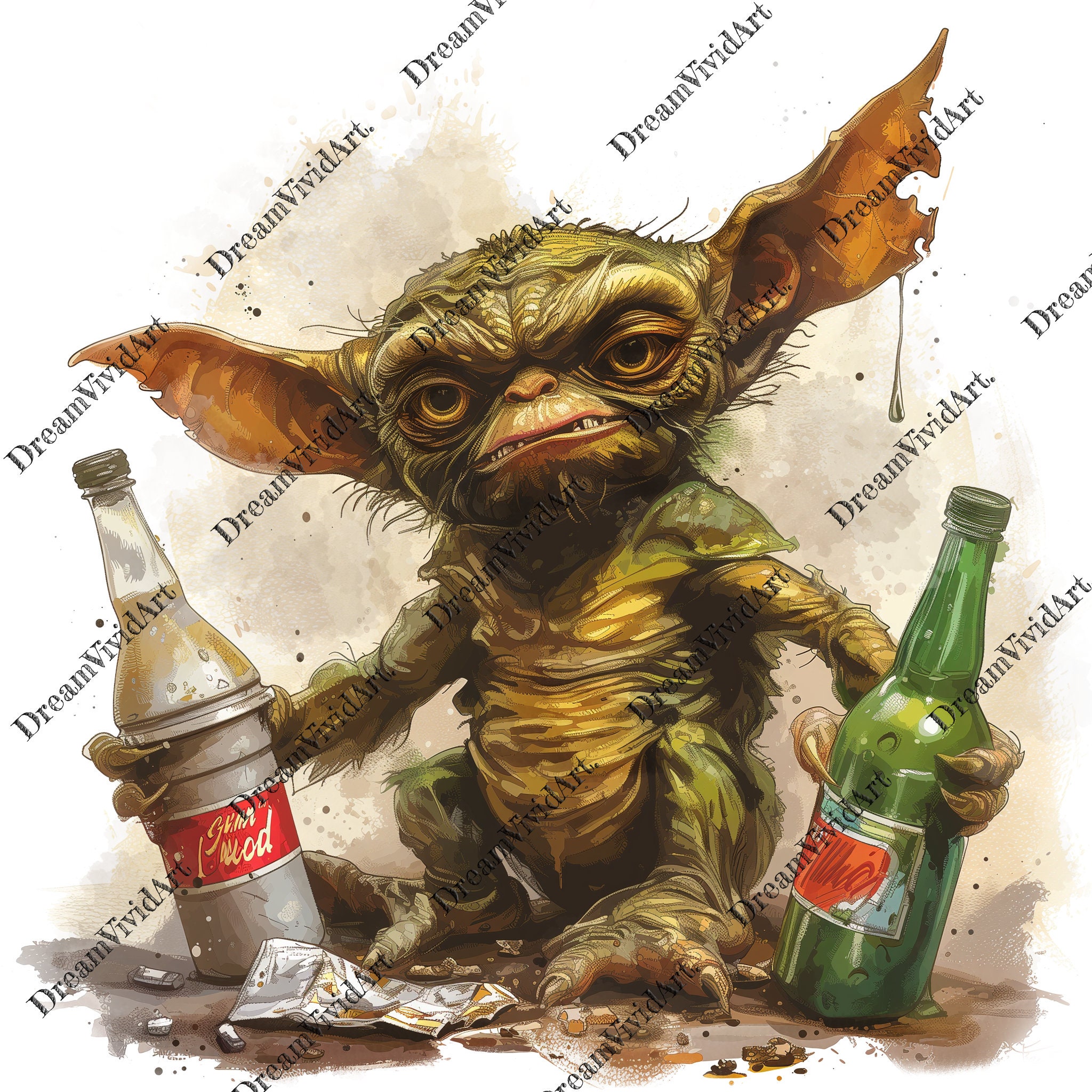 6 Gremlins Clipart, Mugwai Clipart, Gremlin Png, Gizmo Print Cut Cricut ...