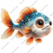 6 Fancy Fish Clipart, Fancy Fish PNG, Digital Graphic, Instant Download ...