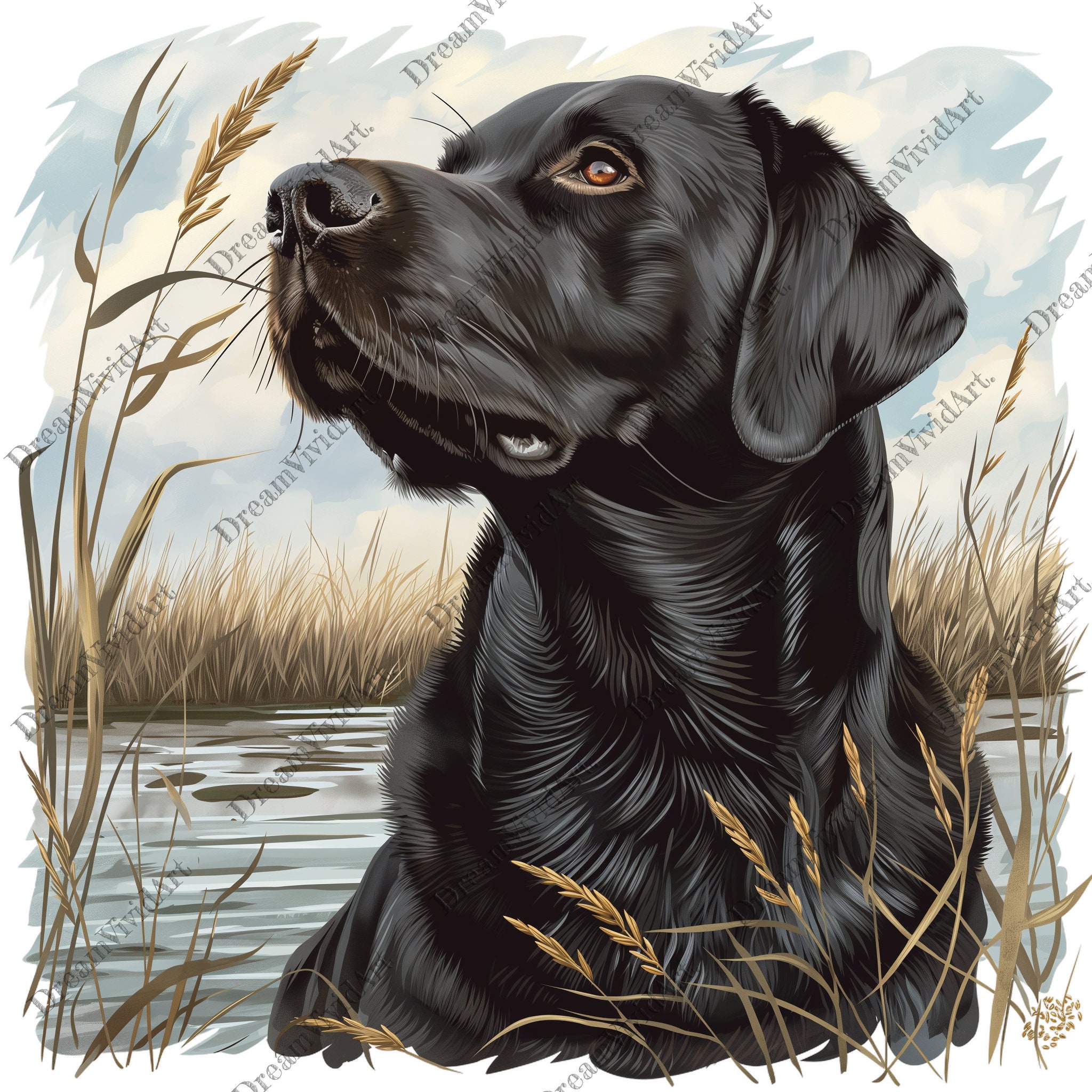 6 Labrador Hunting Dog, Hunting Dog Clipart PNG, Black Labrador Clip ...