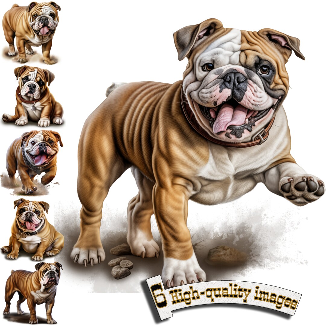 6 English Bulldog, English Bulldog Clipart PNG, English Bulldog Image ...