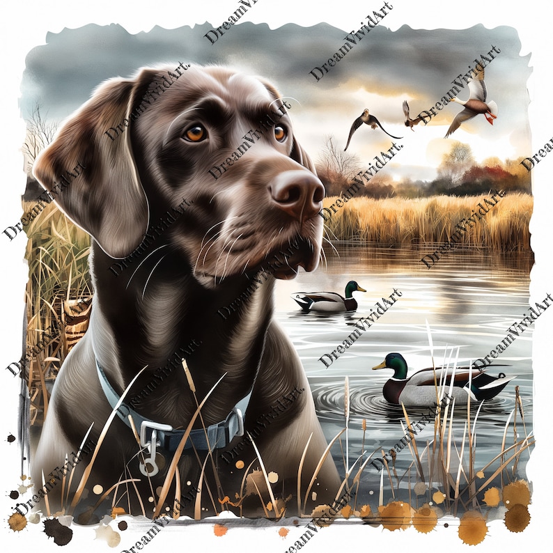 6 Labrador Hunting Dog, Hunting Dog Clipart PNG, Black Labrador Clip ...