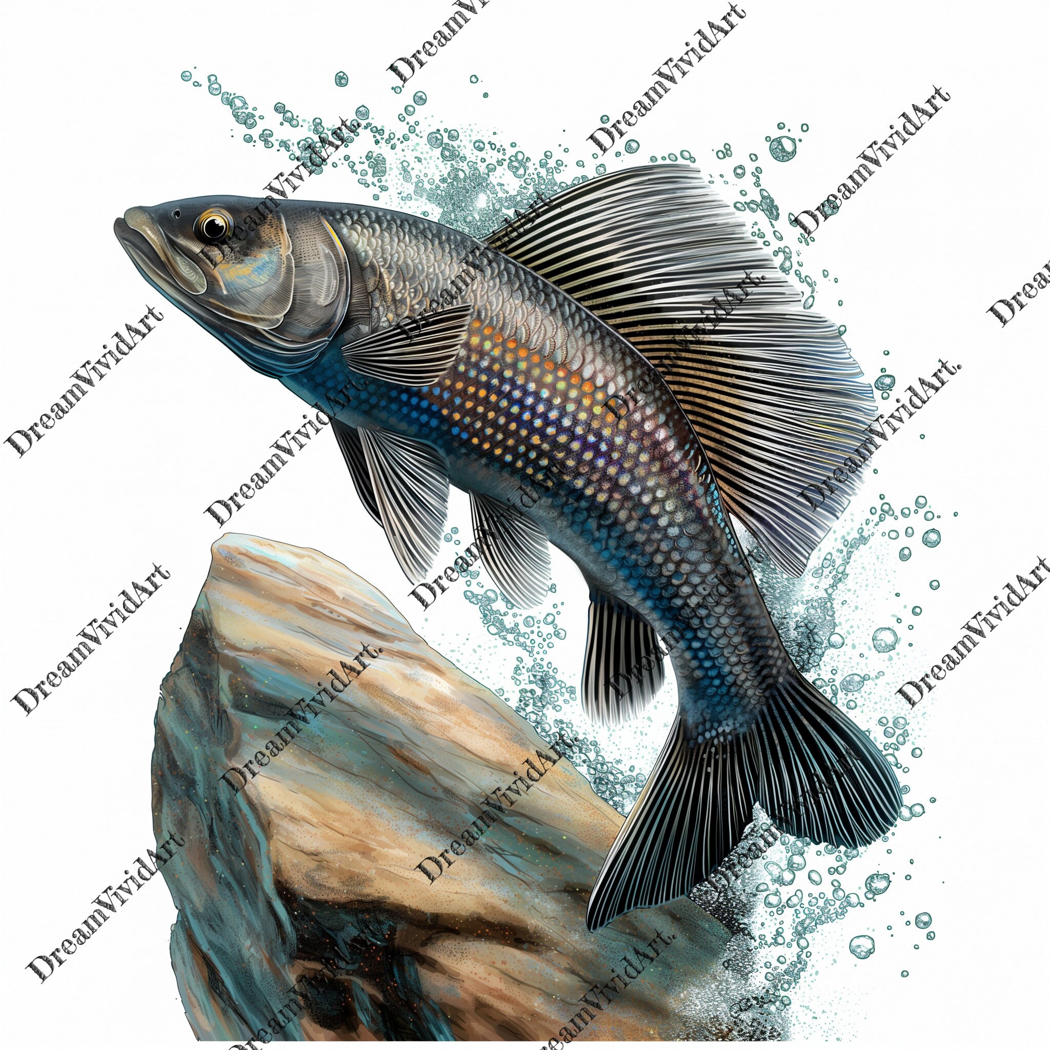 6 Grayling Fish Clipart, Grayling Clipart PNG, Fishing, Digital Graphic ...
