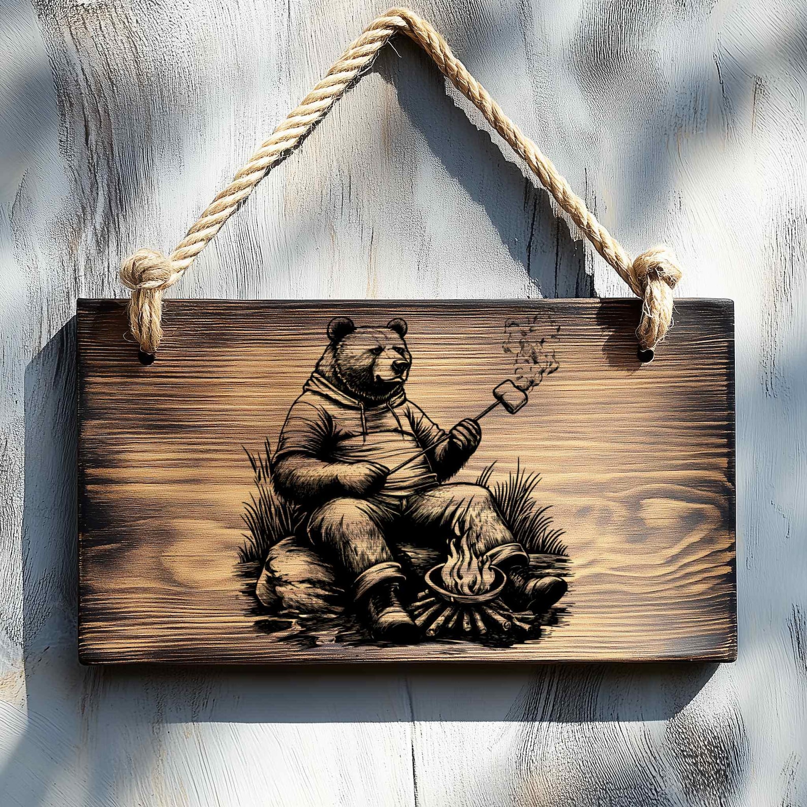 Bundle 4 Bear Camping Vector for Design on Wood, T-shirts, Slate ...