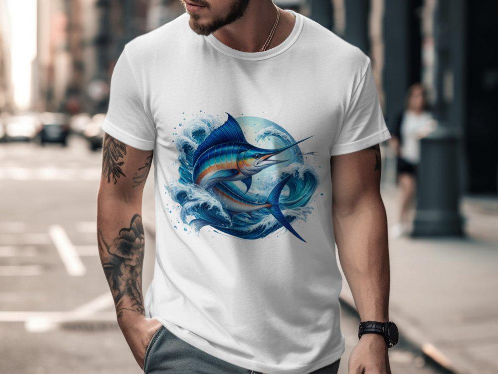 6 Marlin Fish Clipart, Marlin Fish Clipart PNG, Fishing, Digital ...