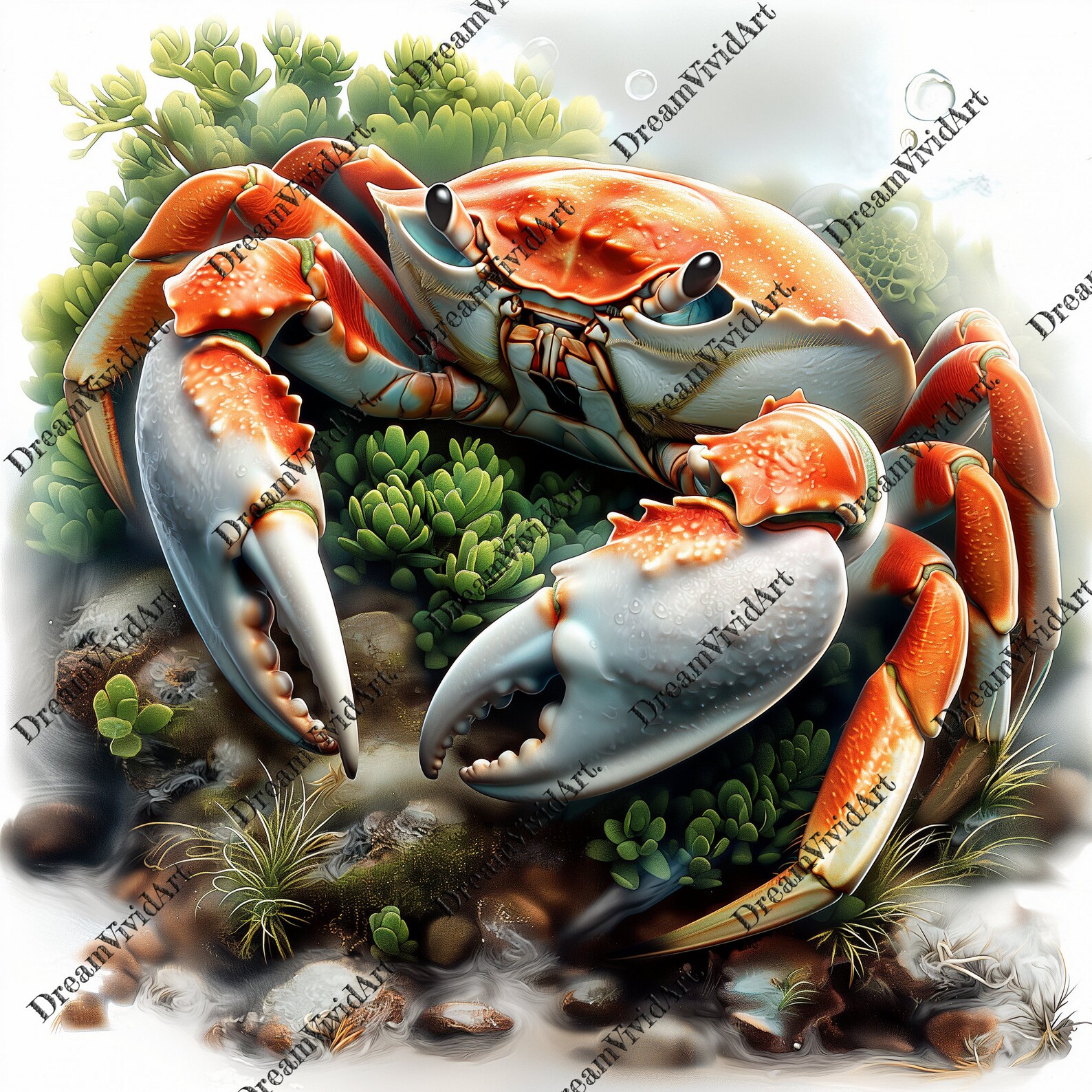 6 Crabs Clipart, Crab Clipart PNG, Fishing, Digital Graphic, Instant ...