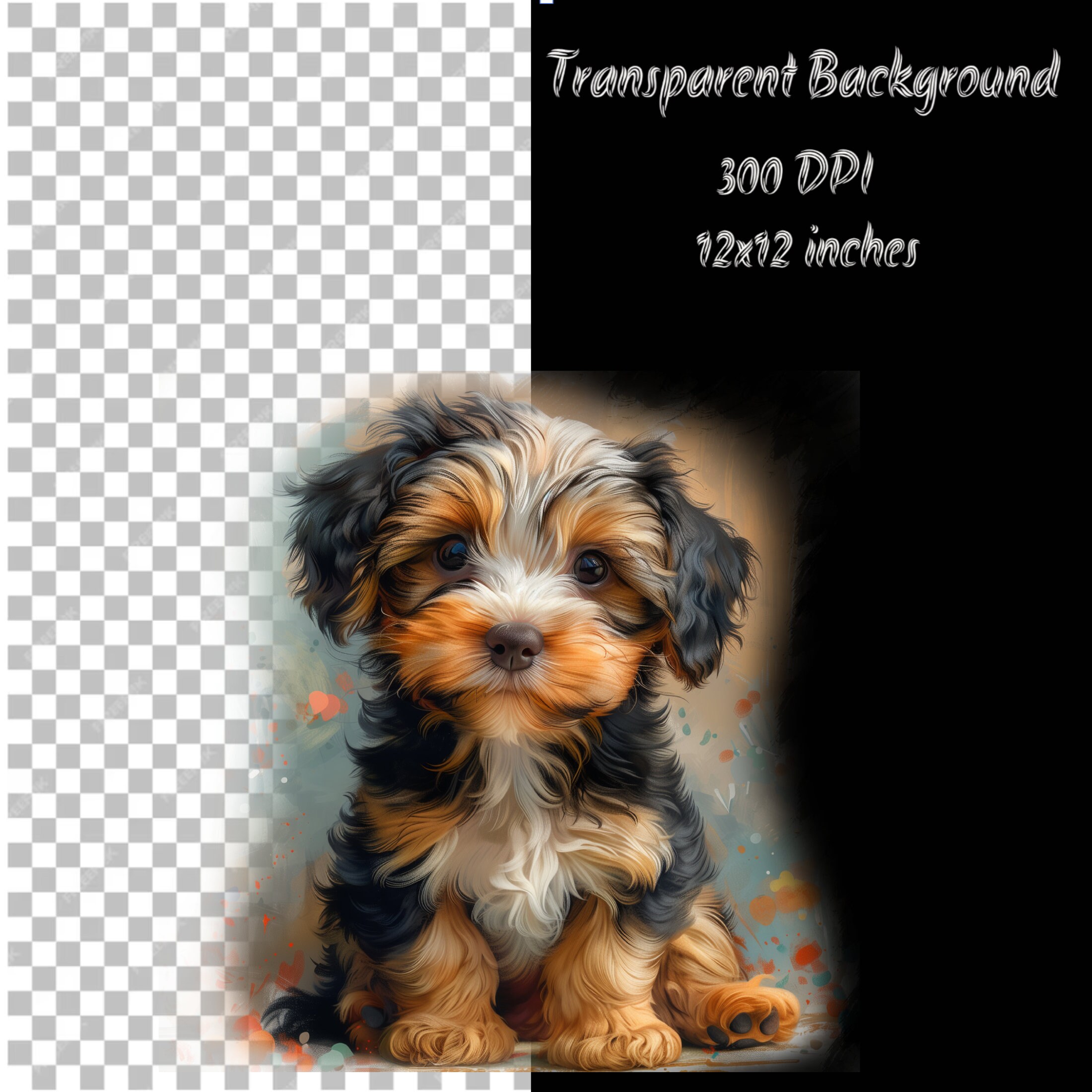 6 Puppies Dog, Puppies Clipart PNG, Digital Graphic, Instant Download ...