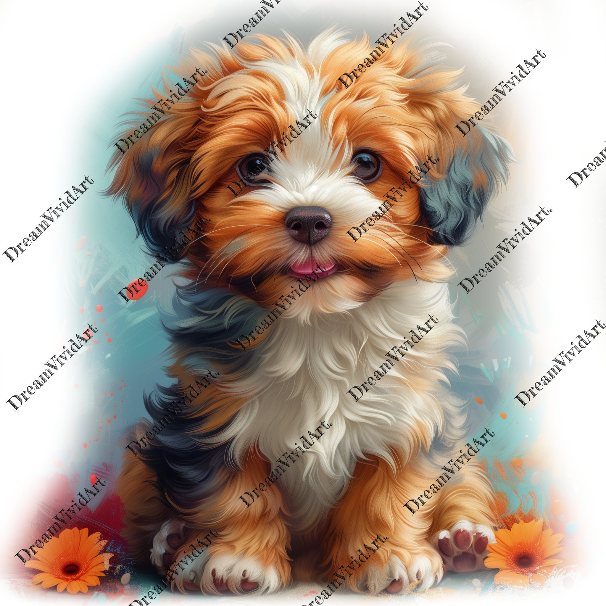 6 Puppies Dog, Puppies Clipart PNG, Digital Graphic, Instant Download ...