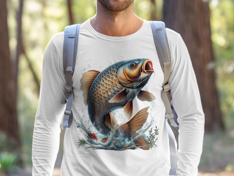 6 Carp Fish Clipart, Carp Clipart PNG, Fishing, Digital Graphic ...