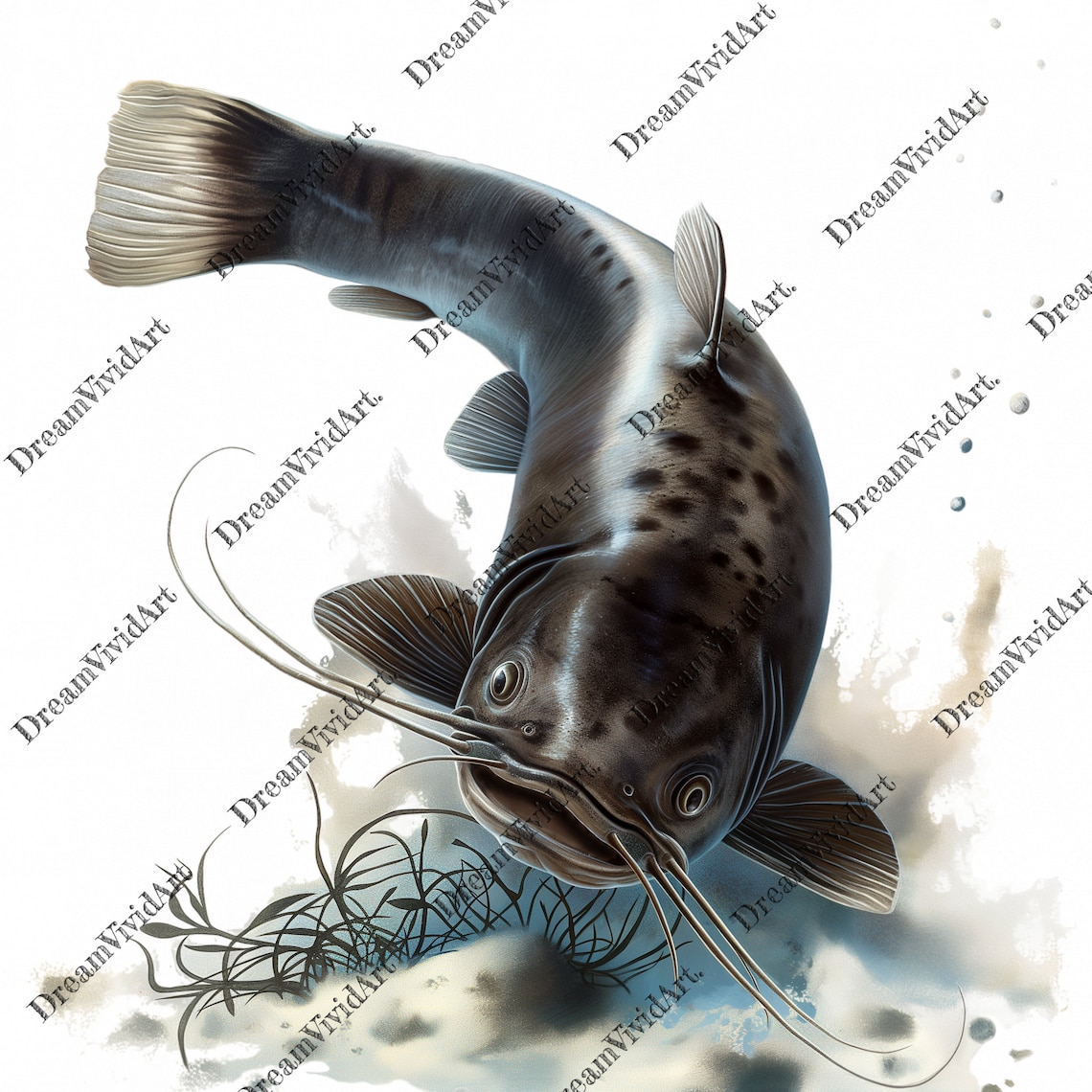 6 Catfish Clipart, Catfish Clipart PNG, Fishing, Digital Graphic ...