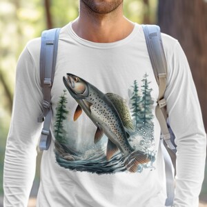 6 Grayling Fish Clipart, Grayling Clipart PNG, Fishing, Digital Graphic ...