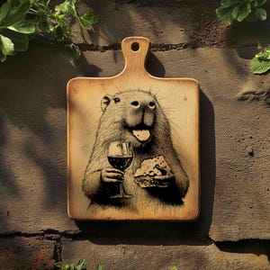Bundle 4 Capybara Wine and Cheese, Vector for Design on Wood, T-shirts ...