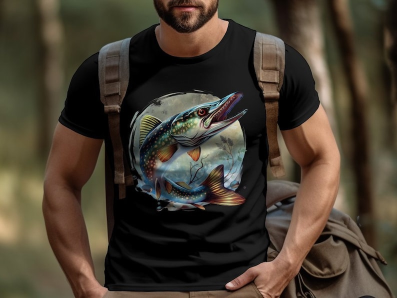 6 Pike Fish Clipart, Pike Clipart PNG, Fishing, Digital Graphic ...