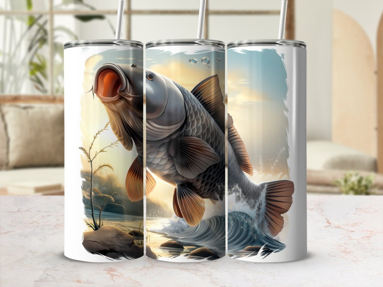 6 Carp Fish Clipart, Carp Clipart PNG, Fishing, Digital Graphic ...