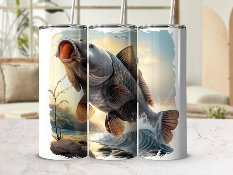 6 Carp Fish Clipart, Carp Clipart PNG, Fishing, Digital Graphic ...