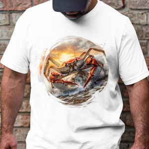 6 Crabs Clipart, Crab Clipart PNG, Fishing, Digital Graphic, Instant ...