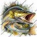 6 Zander Fish Clipart, Zander Clipart PNG, Fishing, Digital Graphic ...