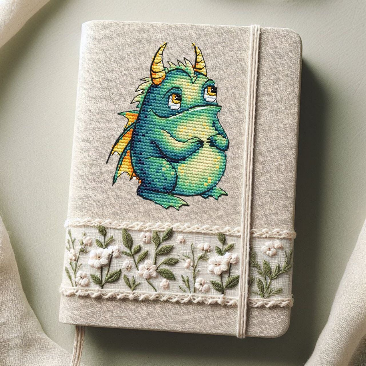 Cute Monster Cross Stitch Pattern, Mythical Creature Design - Magical ...