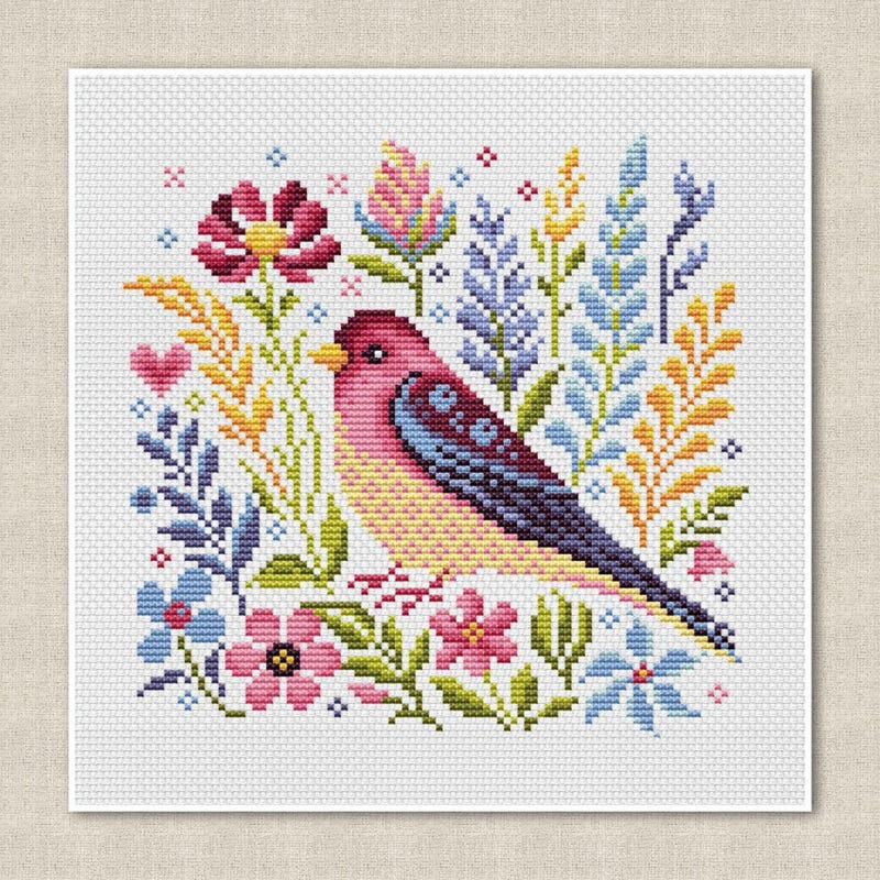 Bird Cross Stitch Pattern - Etsy