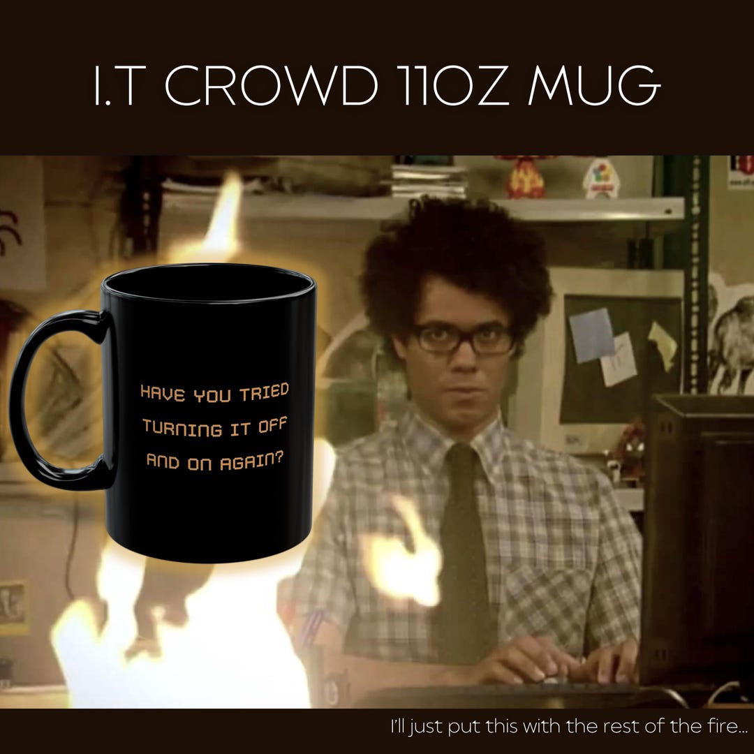 Funny IT Crowd Mug, Ceramic Coffee Mug With British TV Show Quote ...