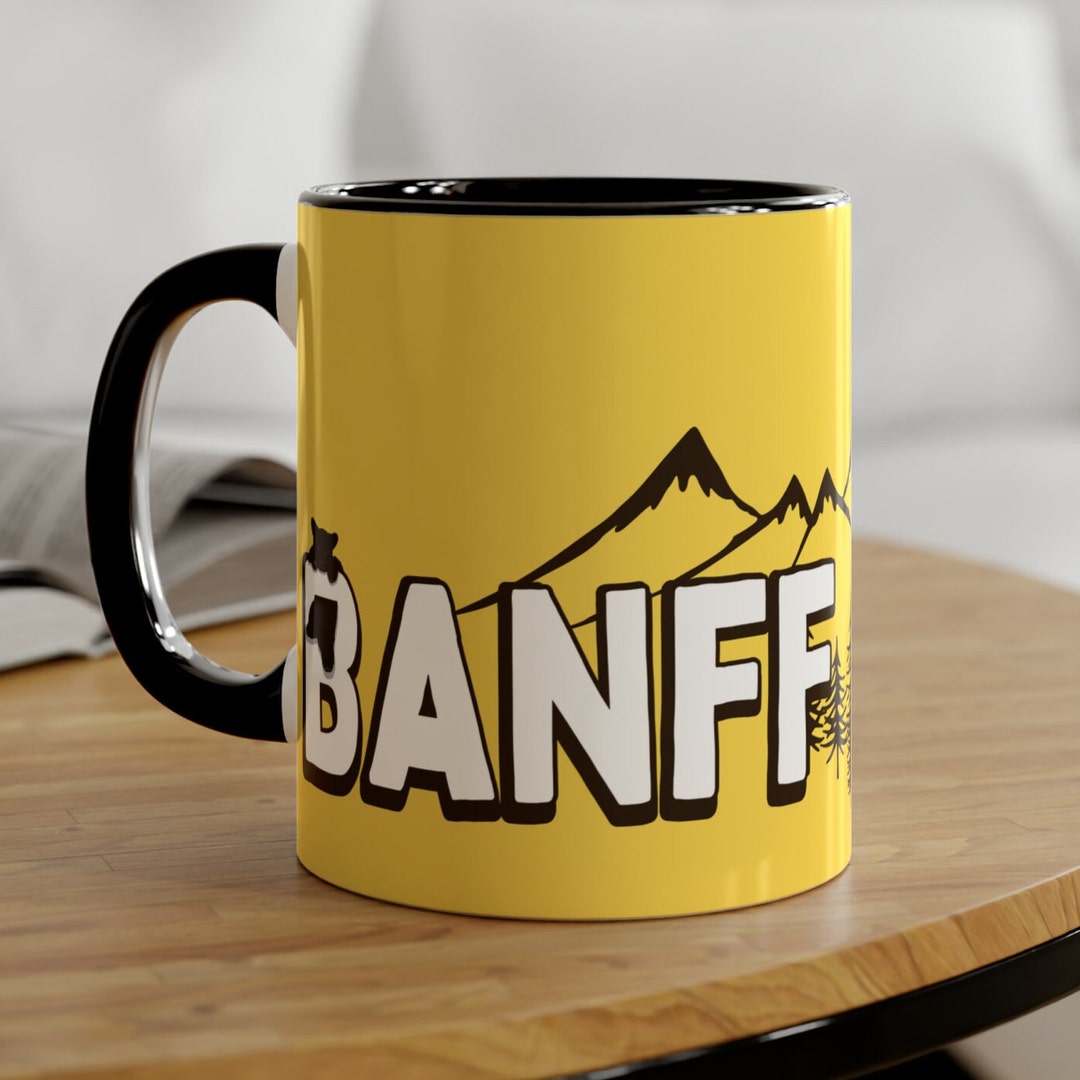 Banff Baby Bear Coffee Mug: Canadian Wilderness Adventure, 11oz - Etsy