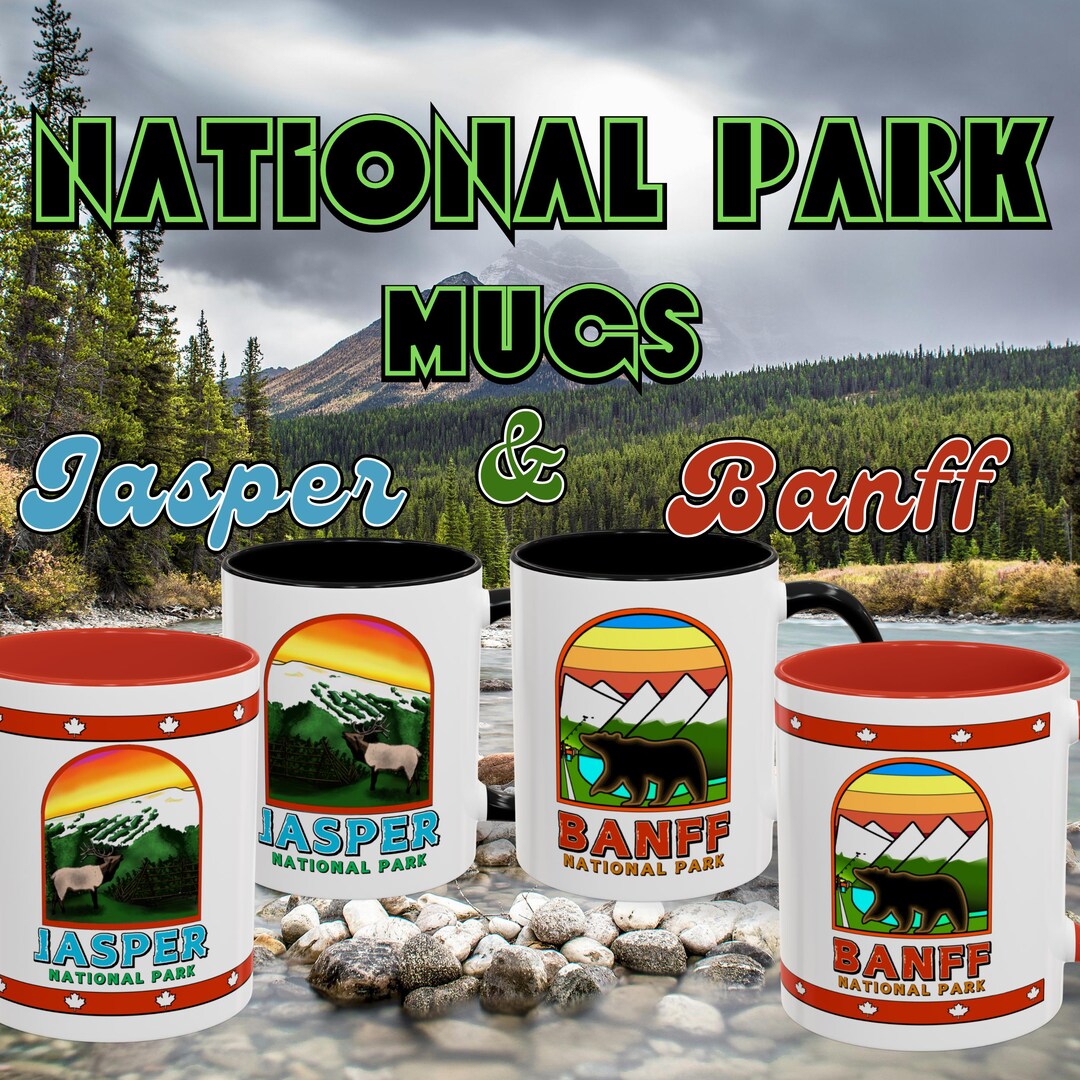 Copy of Banff National Park, Double Sided CANADA Design Accent Coffee ...