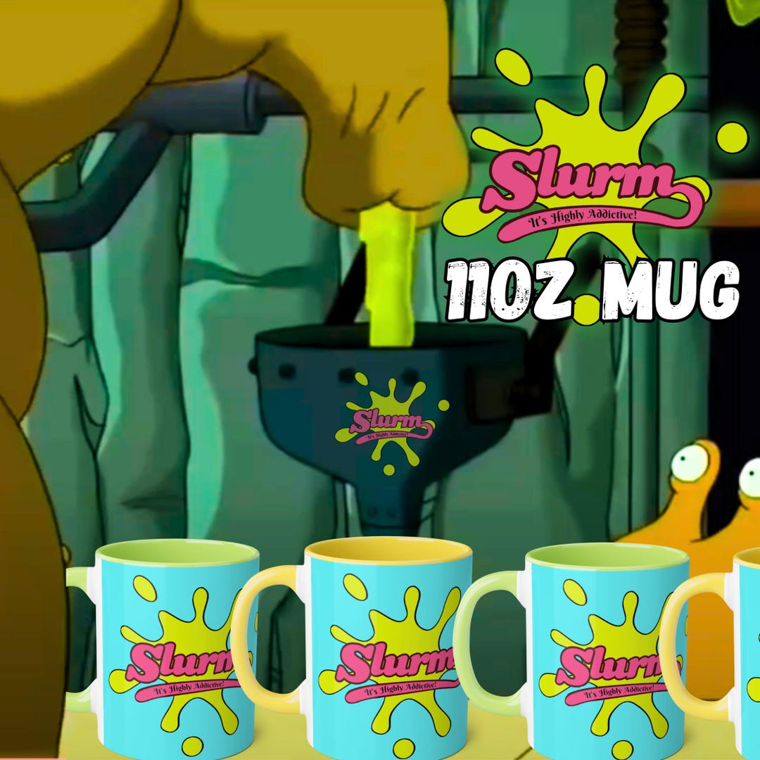 Wake up With Slurm, Hilarious 11oz Office Mug, Great for Coffee, Fun ...