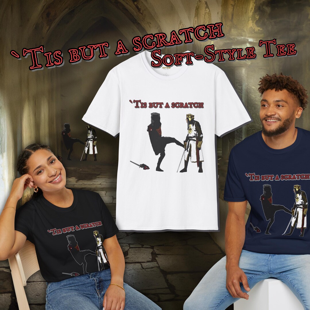 Tis but a Scratch! the Holy Grail Black Knight Funny Unisex HD Cotton ...