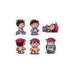Earthbound Mother 2 Ness Paula Poo Jeff Mr. Saturn King SNES Video Game ...