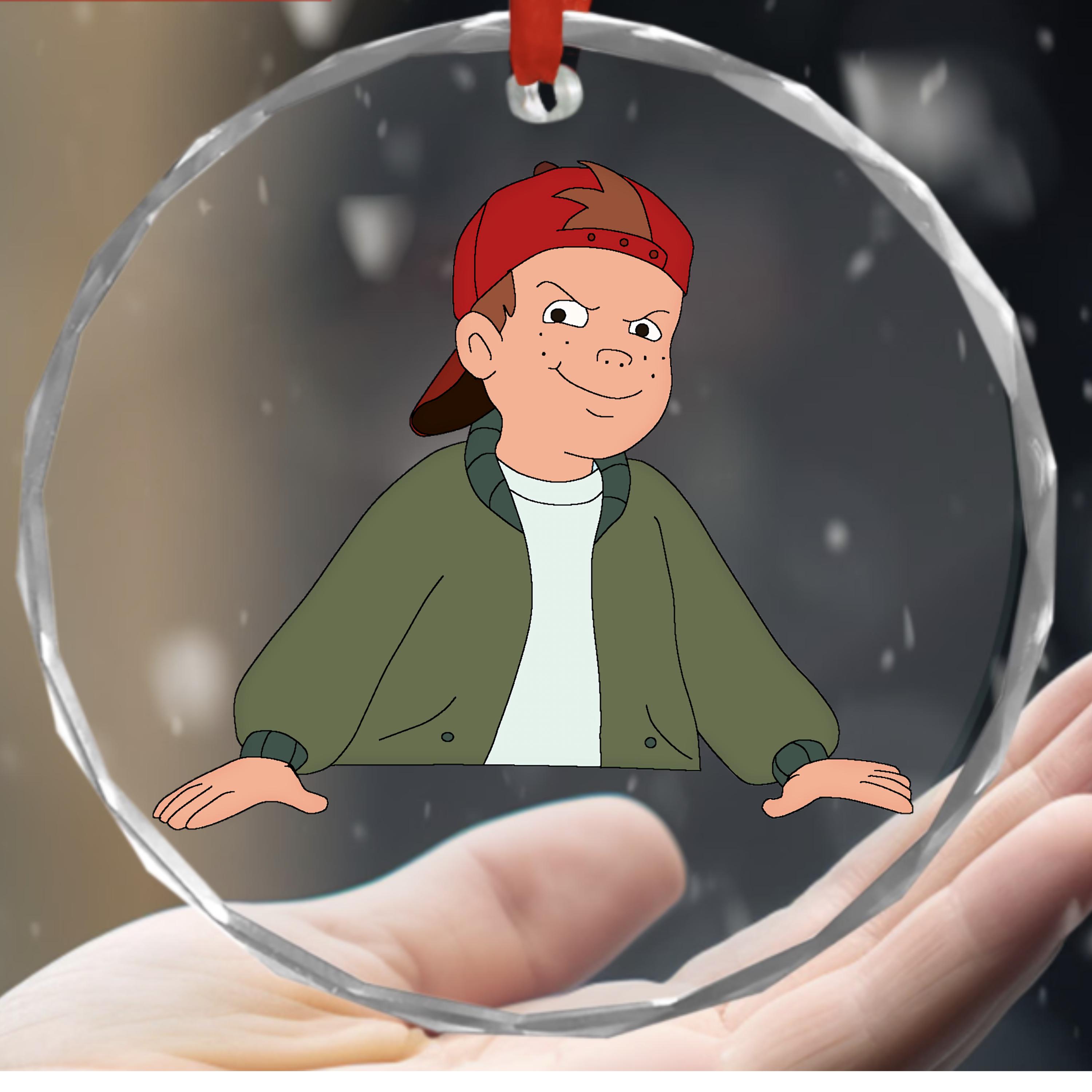 Crystal Glass Ornament, Cartoon Character Recess Christmas Decoration ...