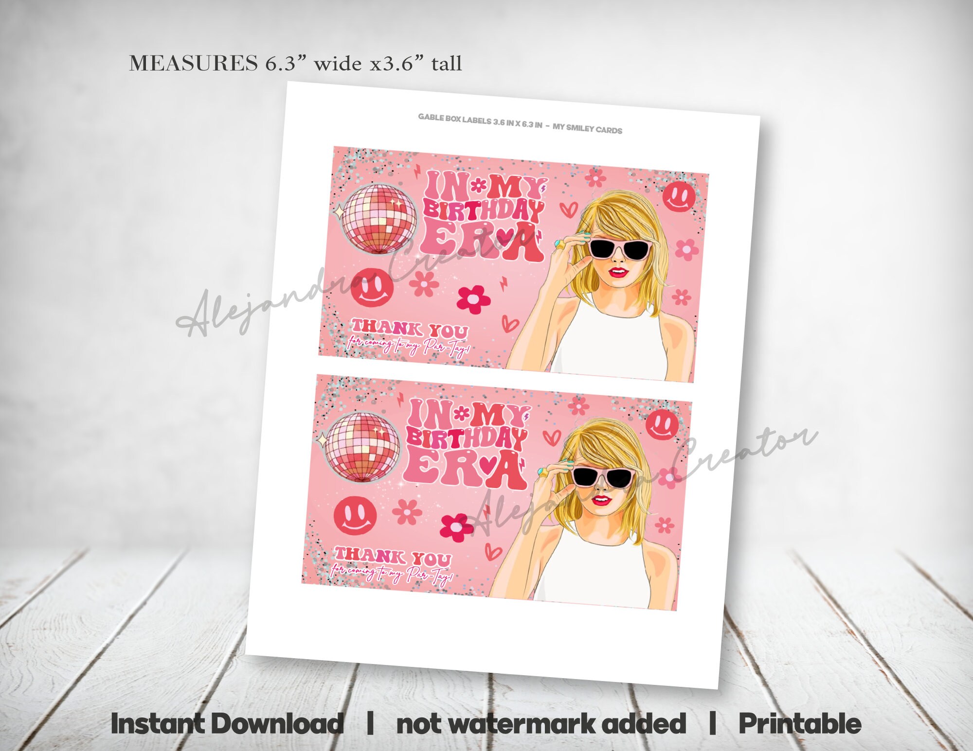 Swiftie Birthday Water Bottle Labels, Swiftie Birthday Water Bottle ...