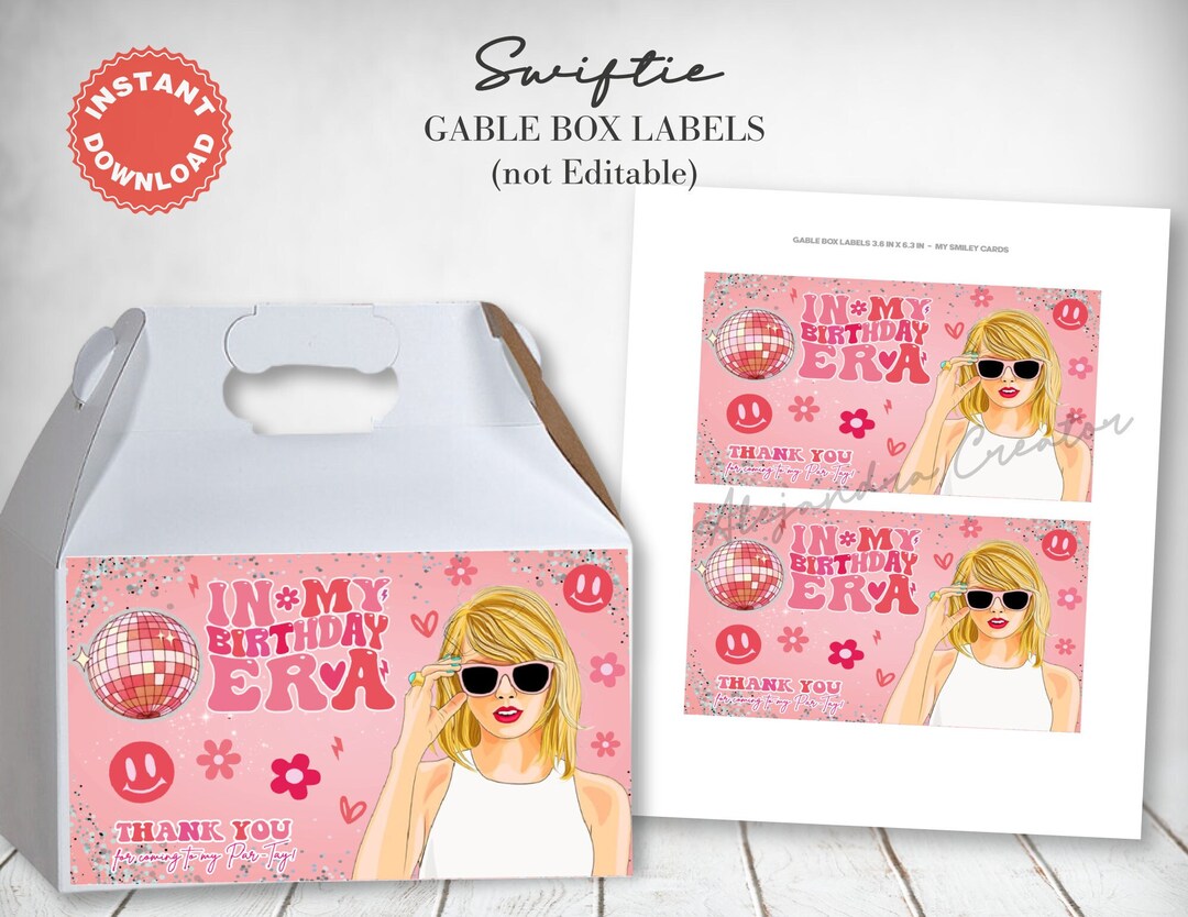 Swiftie Birthday Water Bottle Labels, Swiftie Birthday Water Bottle ...