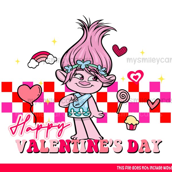 Troll Valentine Png - Etsy