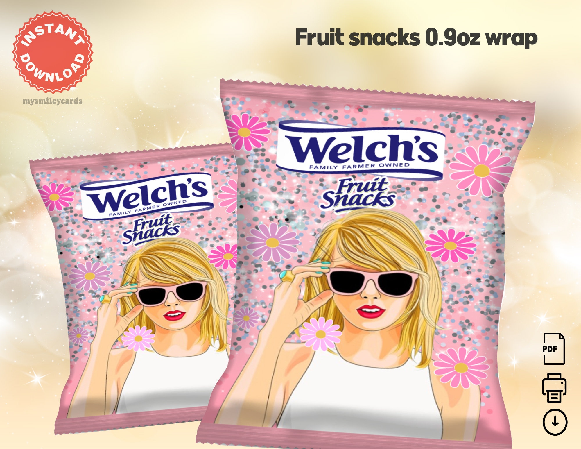 Printable Taylor Fruit Snacks Wrapper, Swiftie Birthday Favors for Kids ...