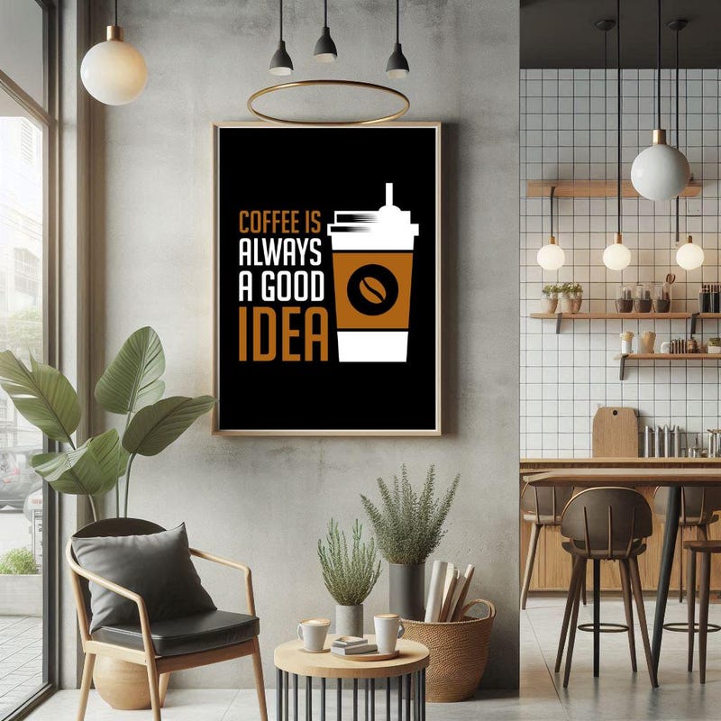 Cafe Poster - Etsy