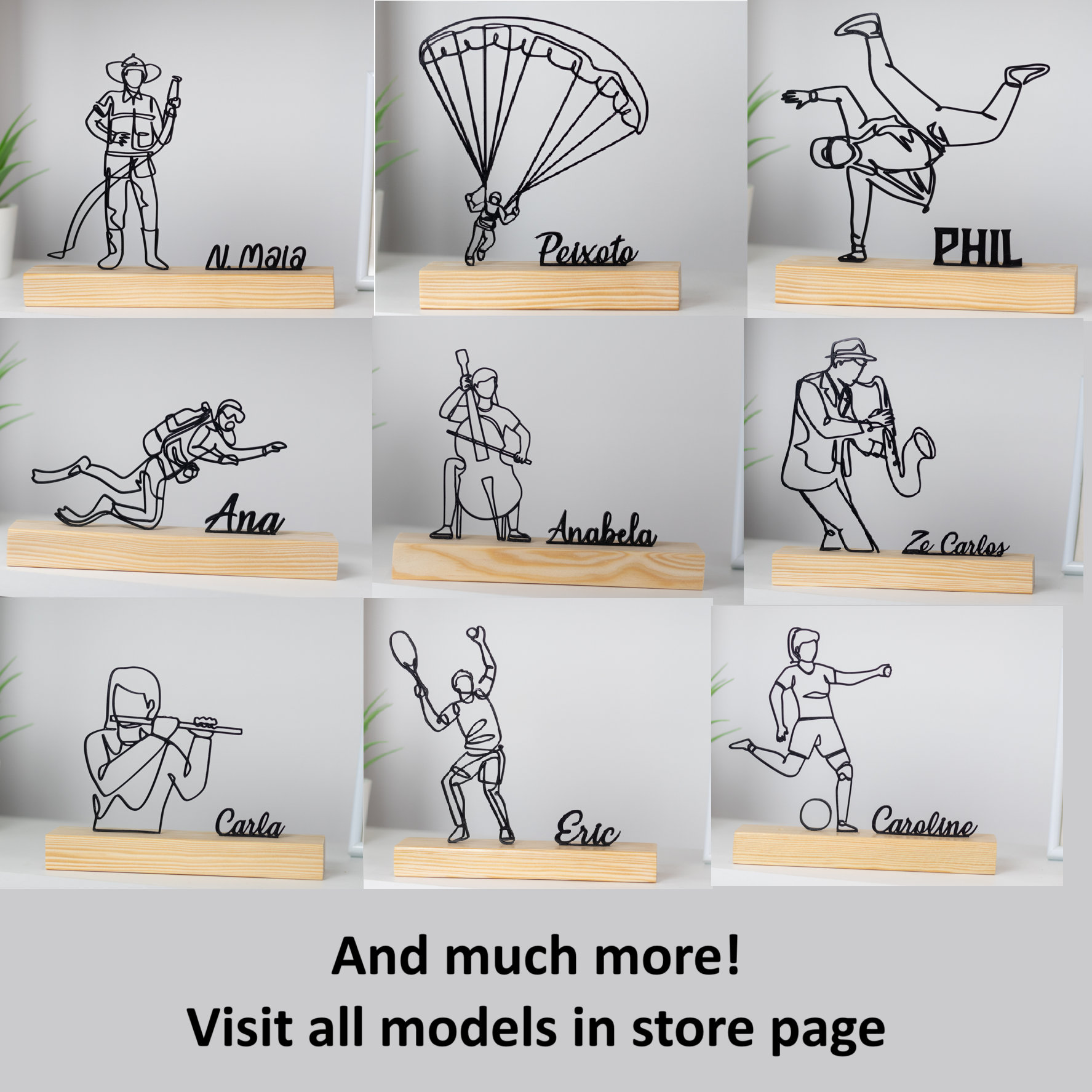 Jiu-jitsu Trophy Sculpture With Wooden Base - Etsy