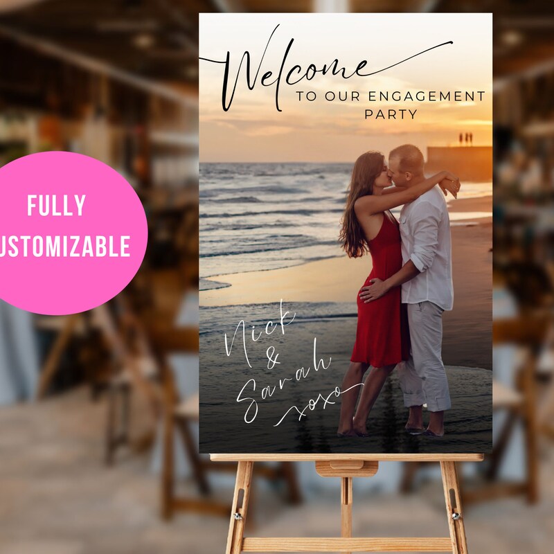 Engagement Welcome Sign - Etsy