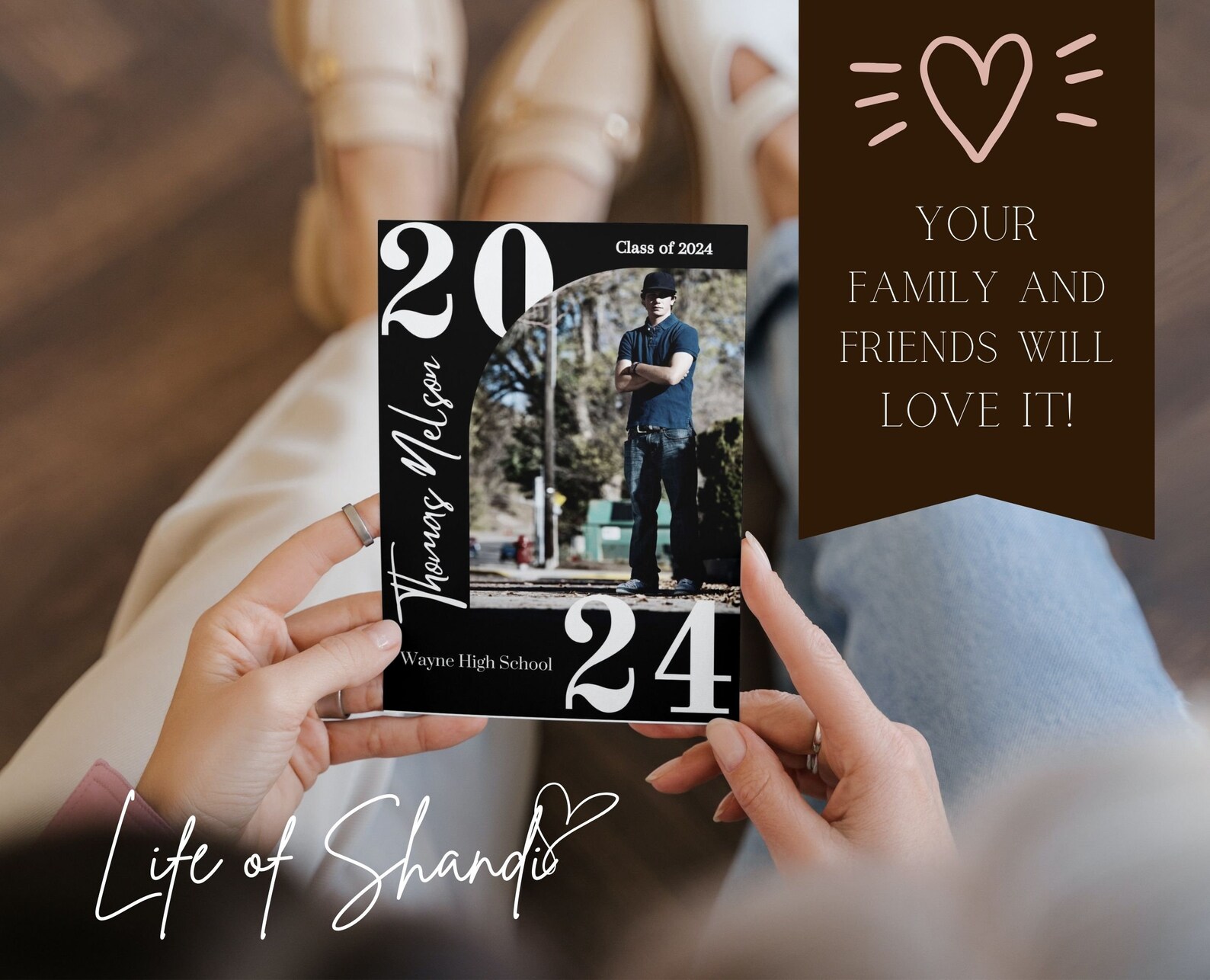 Graduation Invitation 2024 Template, Modern Graduation Announcement ...