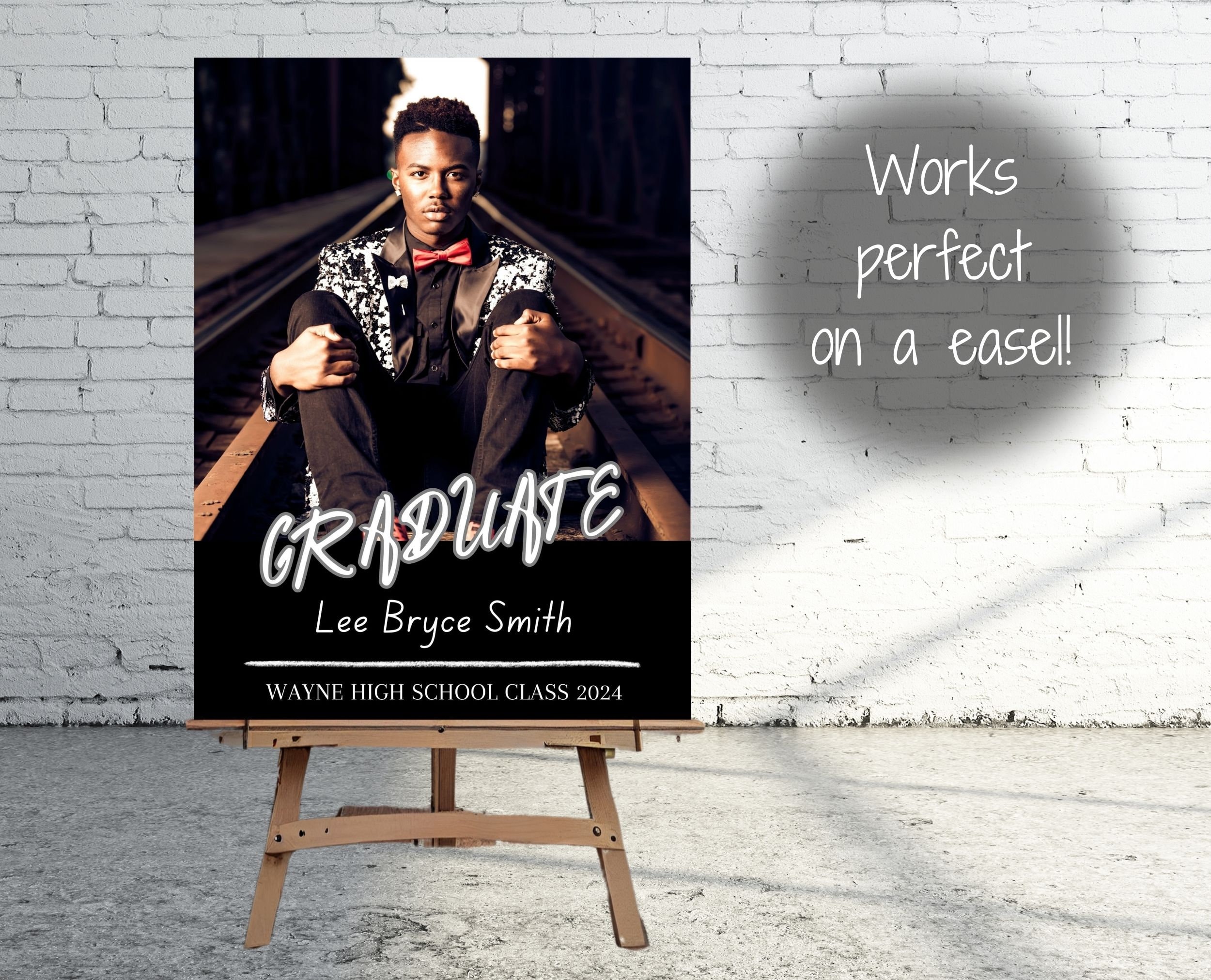 College Graduation Party Custom Welcome Sign Photo Personalized Grad ...